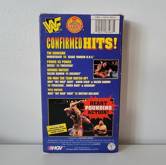 WWE | Media | Vintage 996 Wwf Wrestling Confirmed Hits Vhs Tape | Poshmark